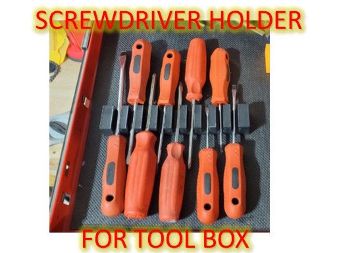 Screwdriver Holder Tool Box Organizer / Magnet Option. - Etsy