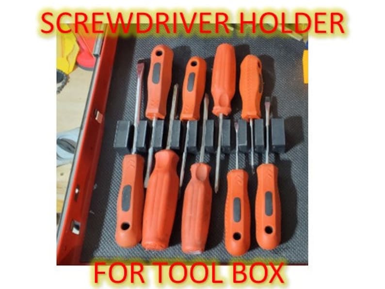 Screwdriver Holder Tool Box Organizer / Magnet Option. - Etsy