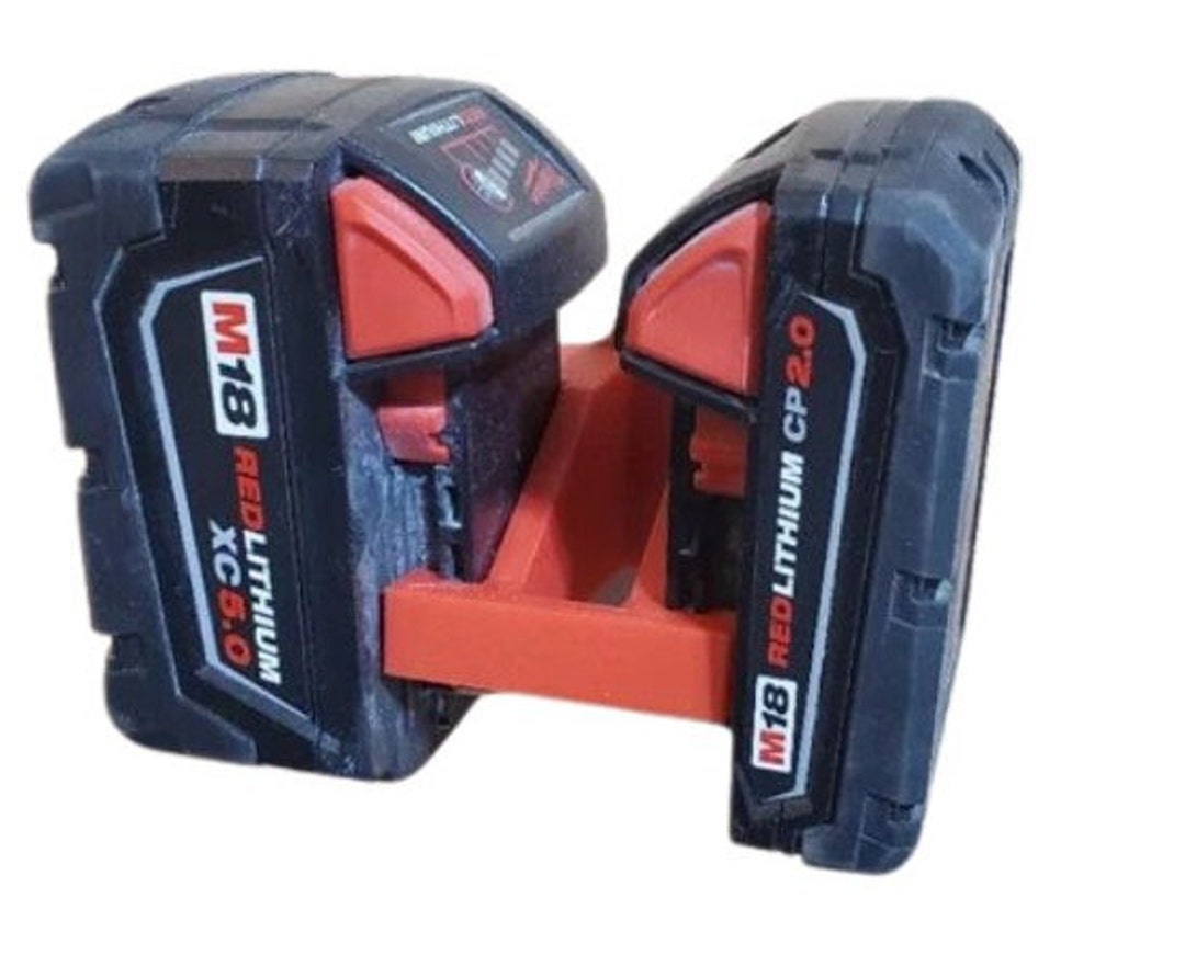 For Milwaukee M18 Forge Double Battery - Wall Holder Mounting Storage ...