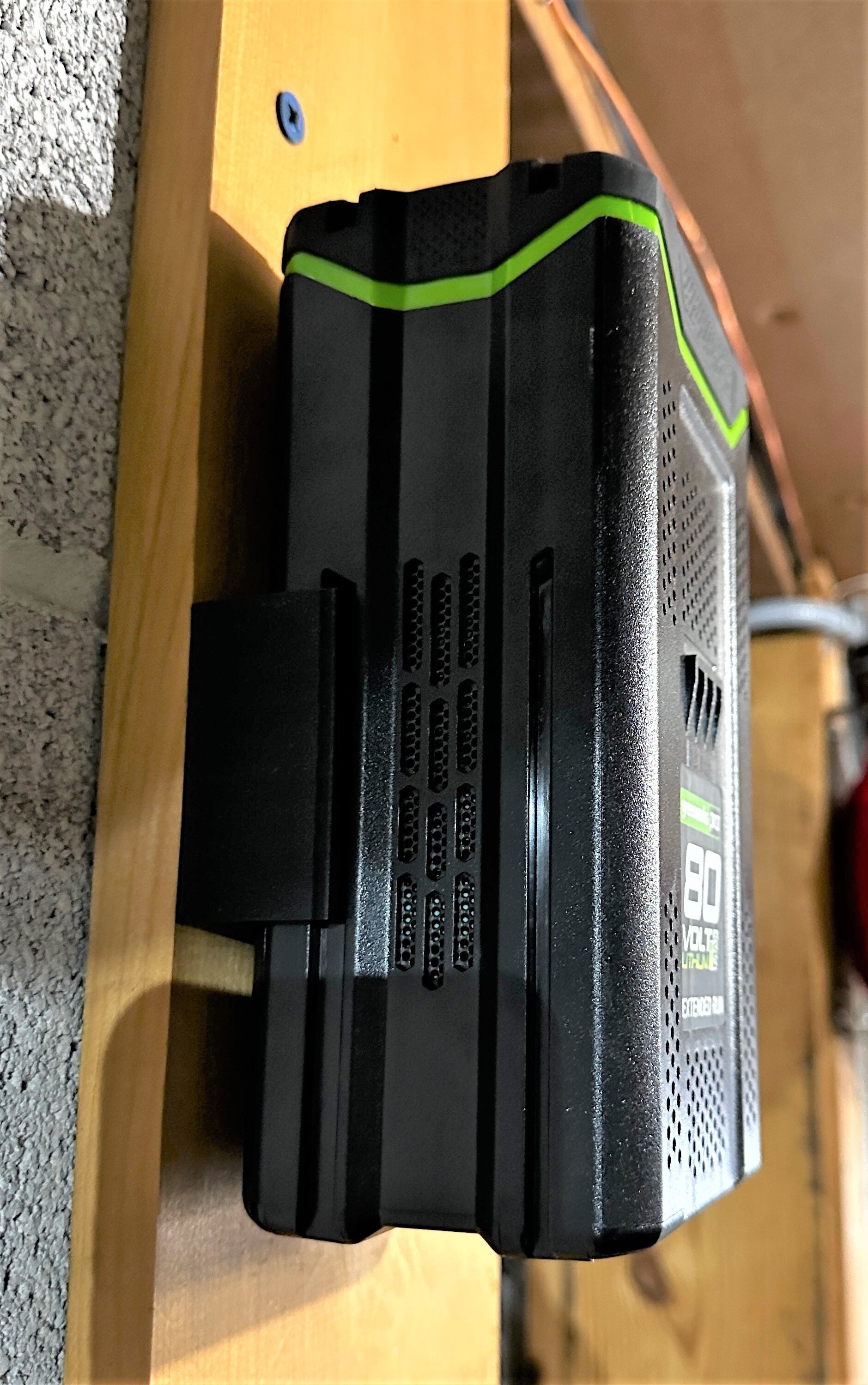 Greenworks 80v Battery Wall Holder Mounting Storage Organizer - Etsy