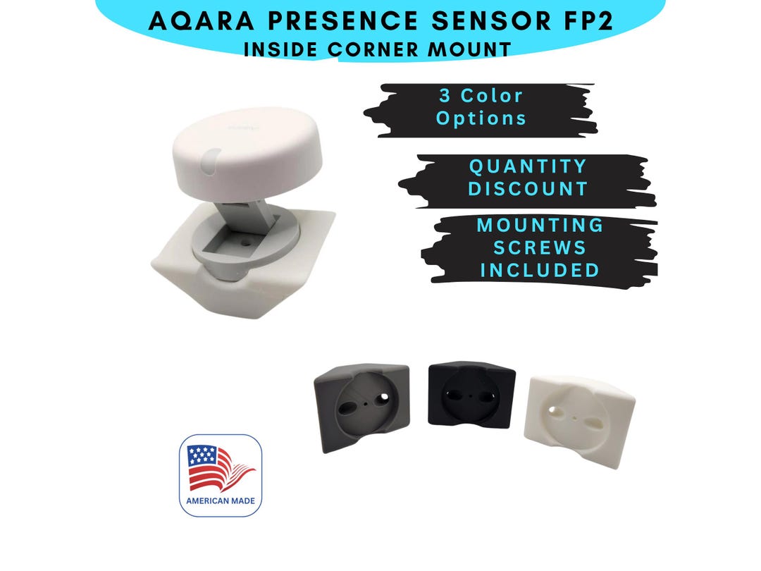 Aqara Presence Sensor FP2 INSIDE CORNER Mount | Screws Included | 3 ...
