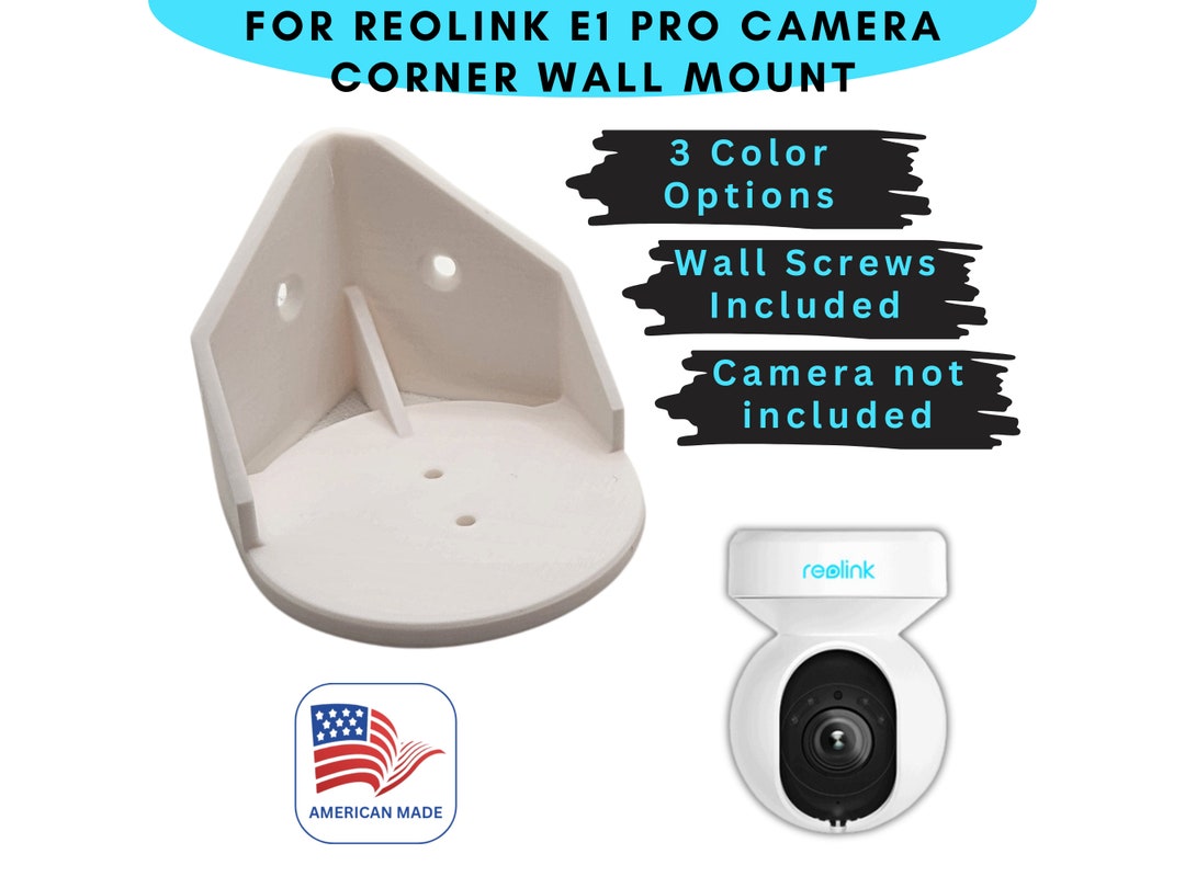Corner Wall Mount FOR REOLINK E1 Pro Indoor Security Camera | Screws ...