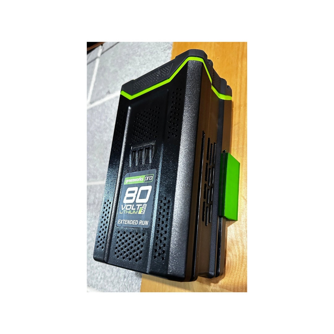 Greenworks 80V Battery Wall Holder Storage Organizer VERTICAL ...