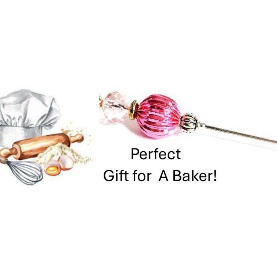 Pretty Pink Cake Tester, Magnetic Baking Skewer, Bakers Gift - Etsy