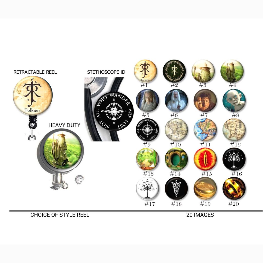 Badge Reel Lord of the Rings Id Badge Reel LOTR Badge Reel - Etsy.de