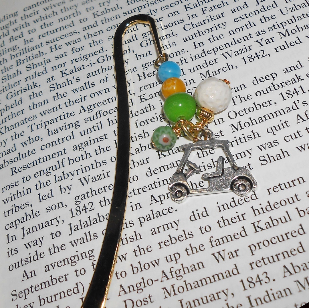 Bookmark - Golf Charmed Bookmark - Gift Idea for Dad Metal Bookmark ...