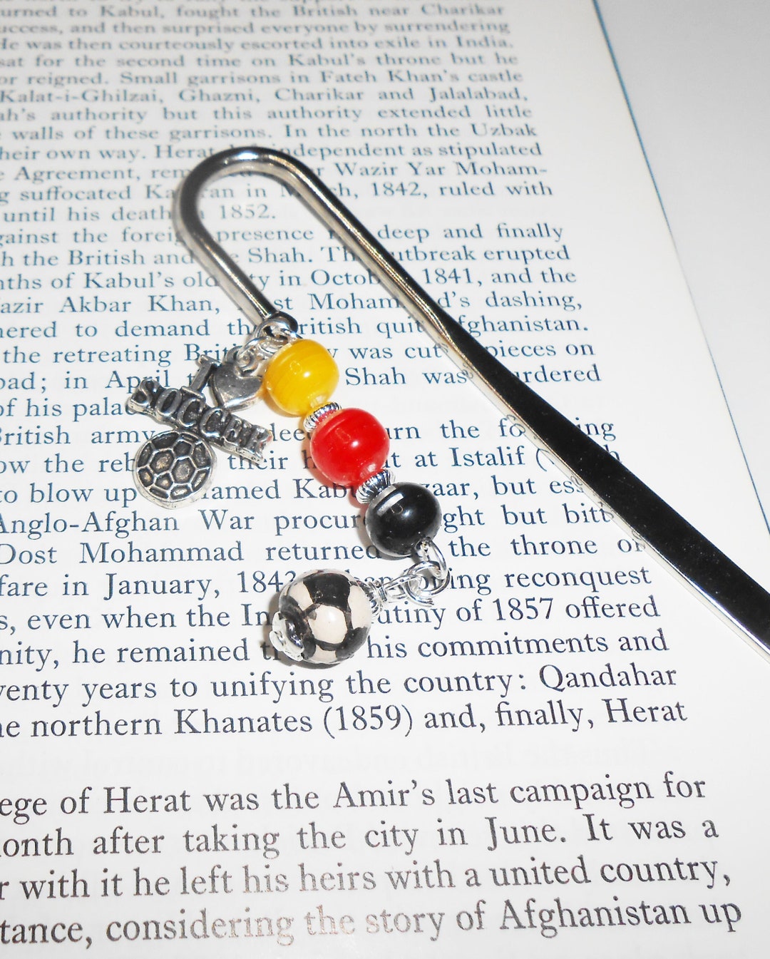 Soccer Bookmark - Soccer Charmed Bookmark Personalized Bookmark Soccer ...