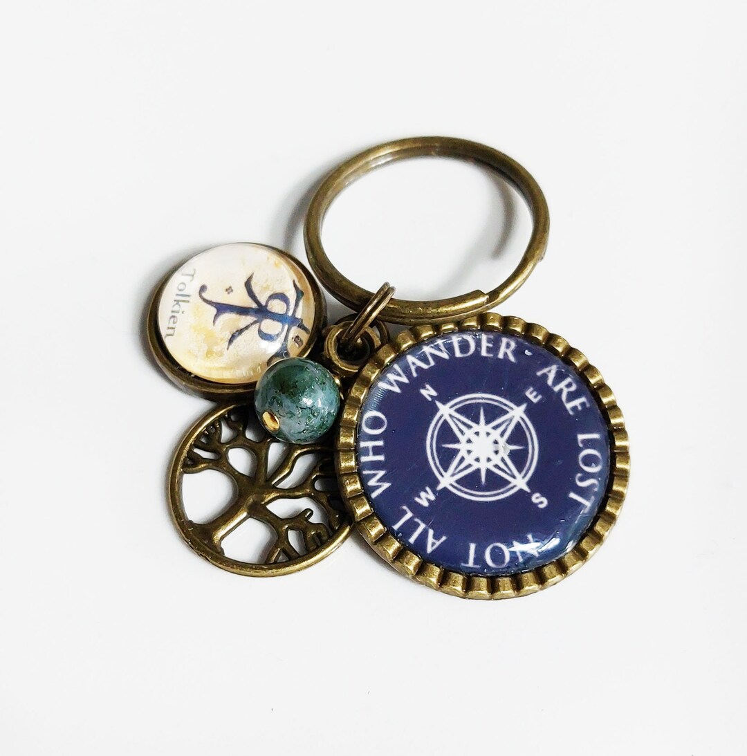 Key Chain - Lord of the Rings Inspired Key Chain - Wizard Keychain ...