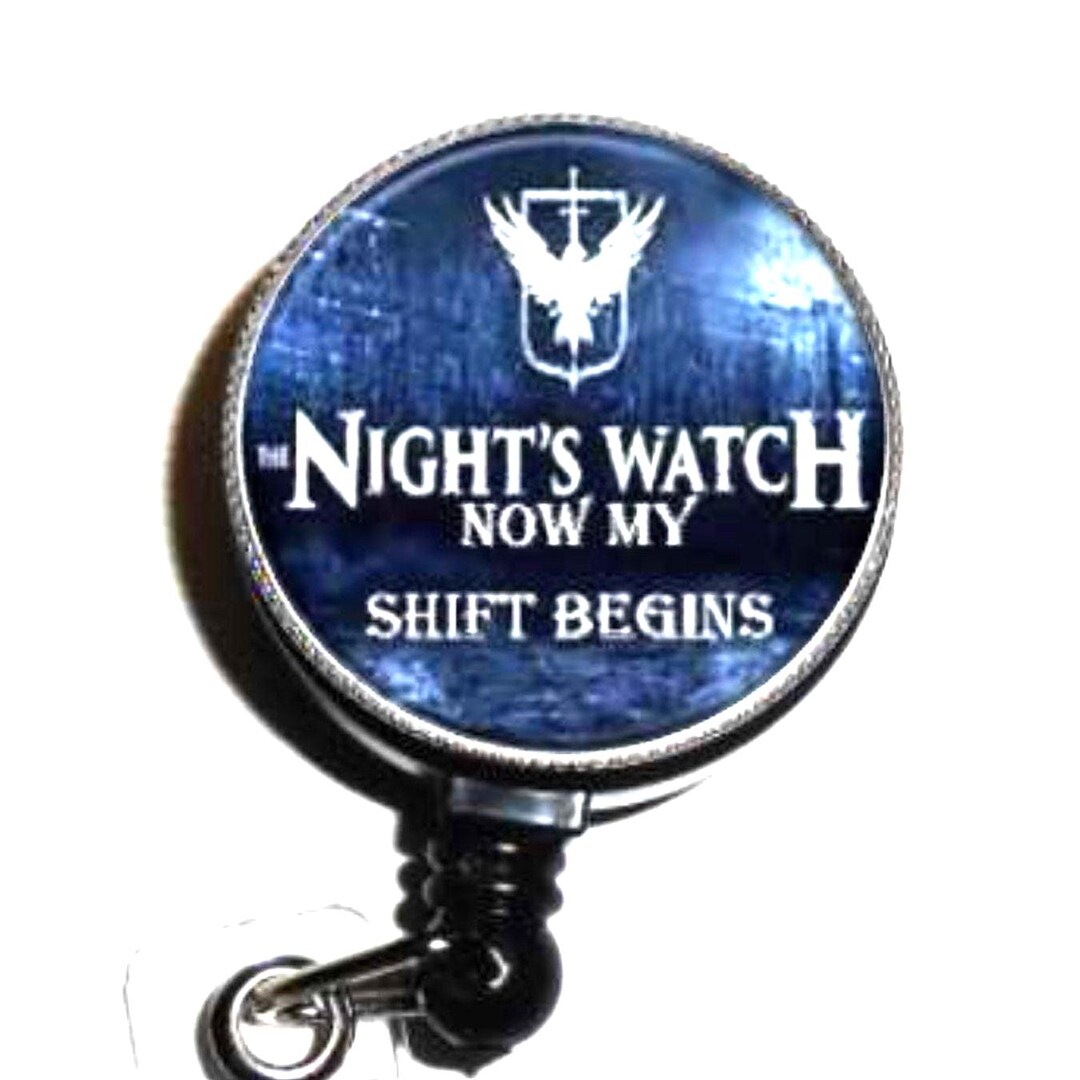 Night Shift Nurse Badge Reel: Stethoscope ID Holder, Swappable Topper ...