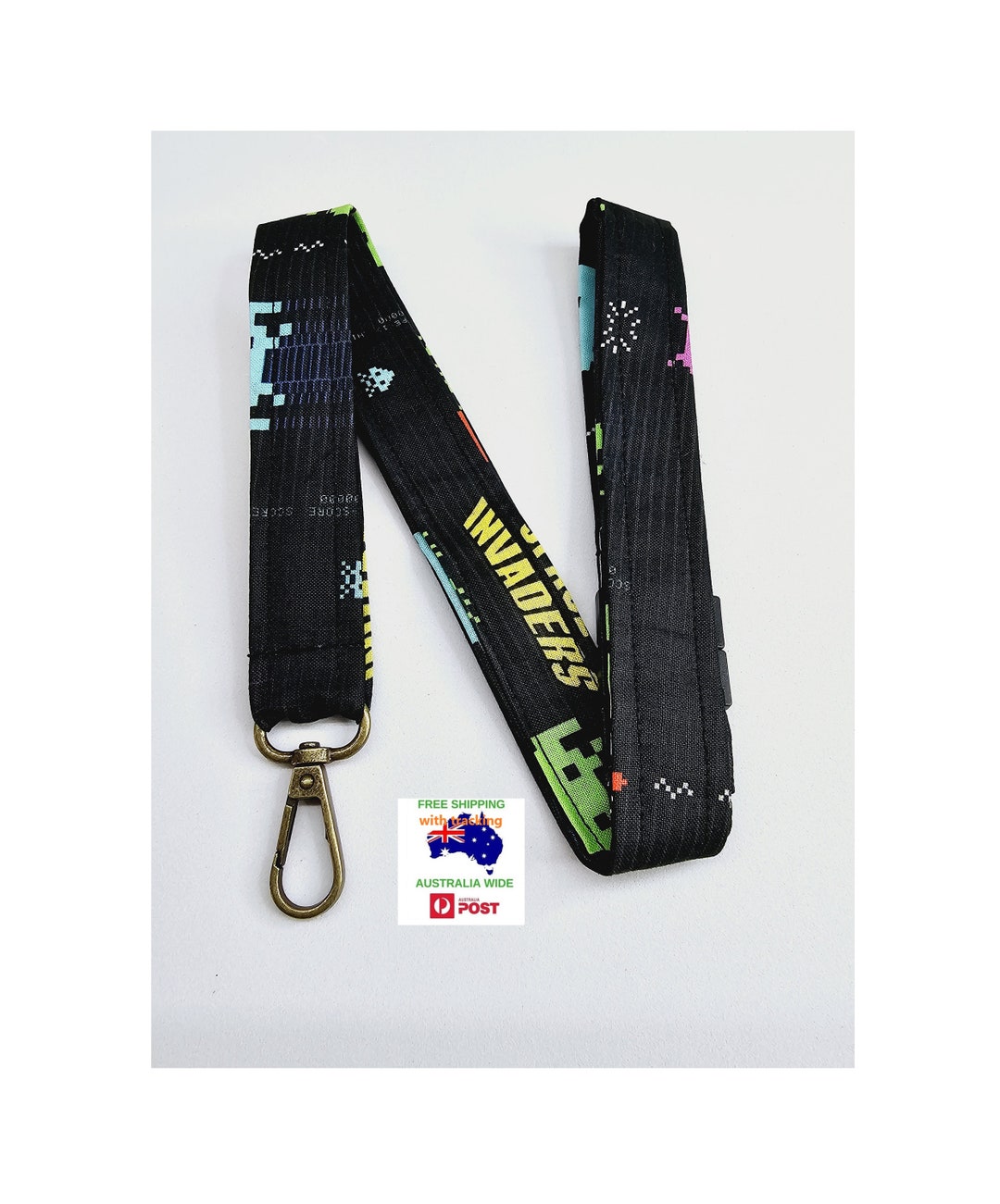 Handmade Lanyard With Breakaway Clip and Antique Brass Swivel Clip ...