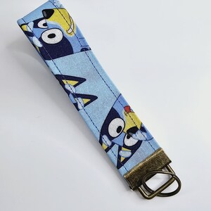 Dog Pattern Key Fobs With Antique Brass Hardware. Sold Individually ...