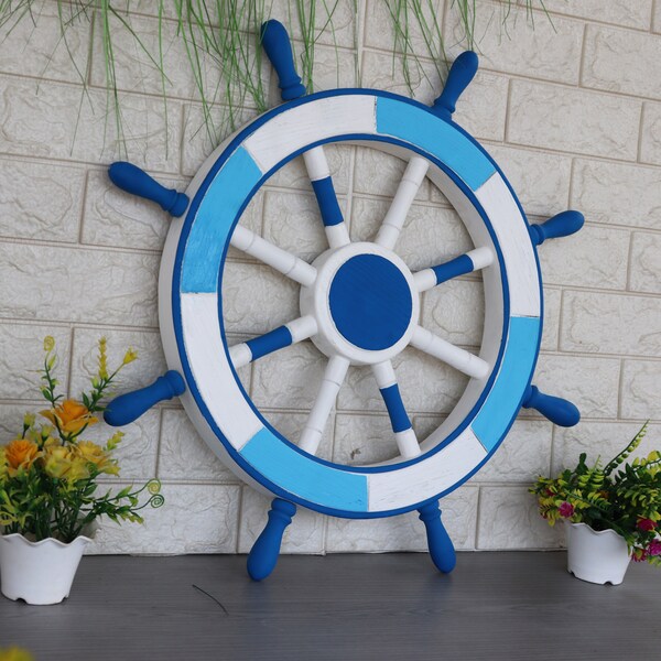 Wooden Ship Wheel Wall Decor - Etsy
