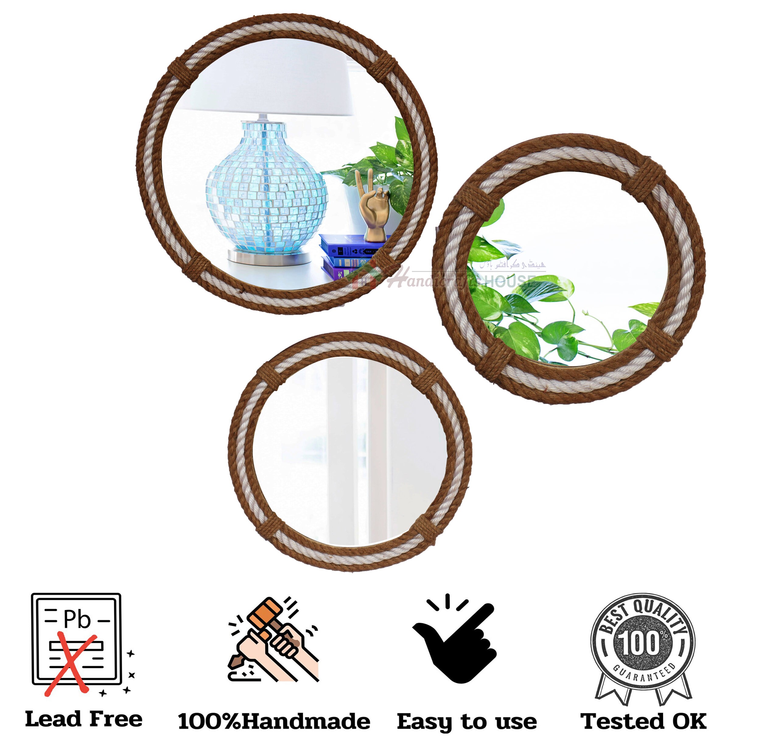 Rustic Mirror Wall Decor Bathroom Mirrors Decorative - Etsy