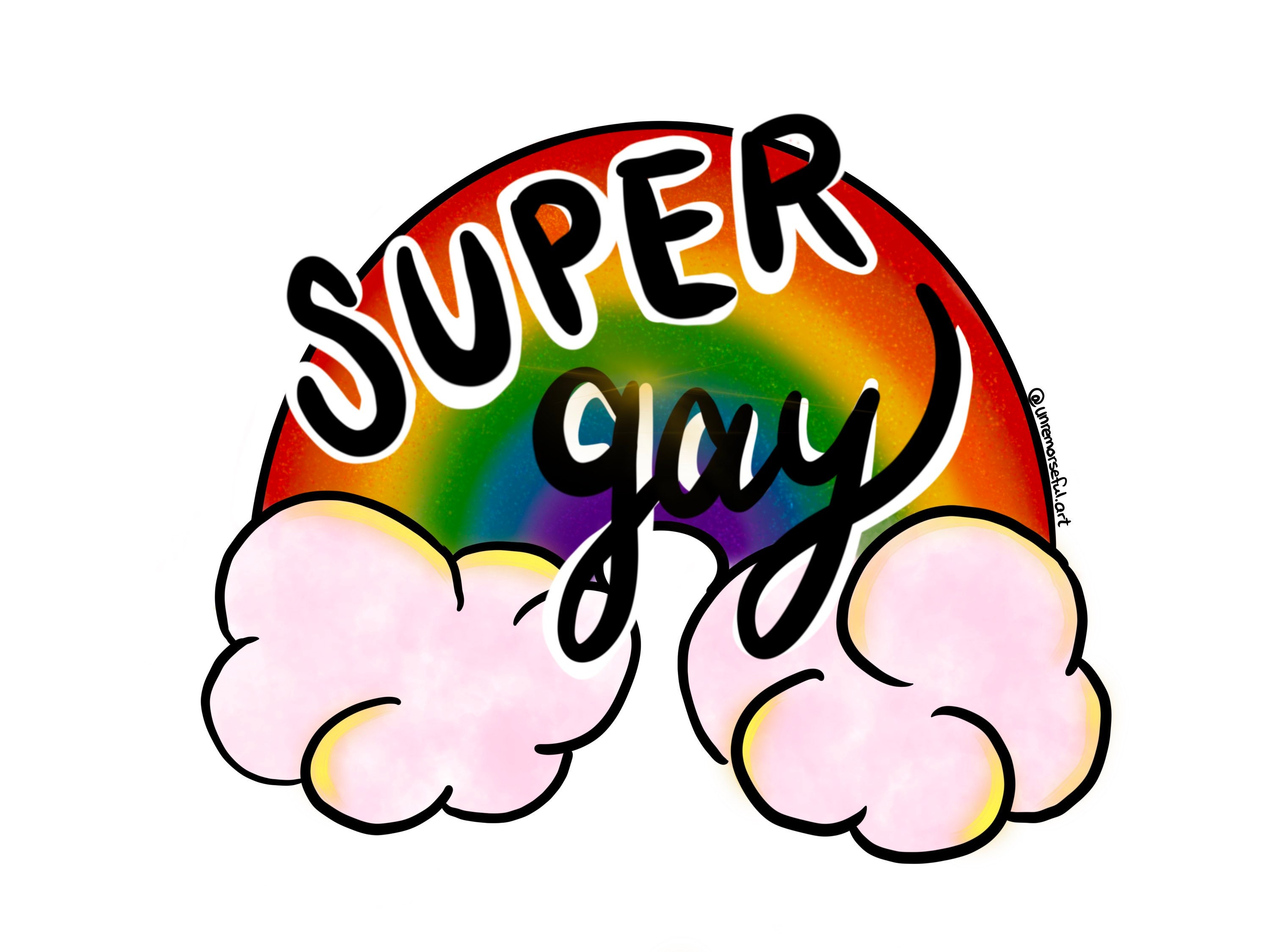Super Gay Vinyl Sticker | Etsy