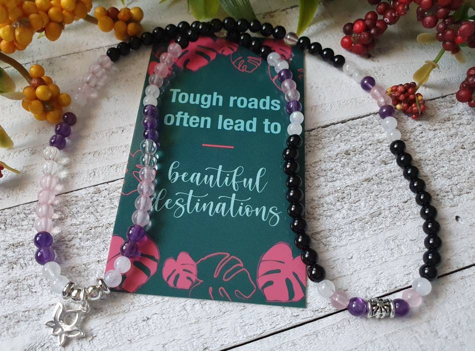 Dainty Empath Protection Mala 108 Bead Mala Necklace Wrap | Etsy Dainty Empath Protection Mala 108 Bead Mala Necklace Wrap | Etsy