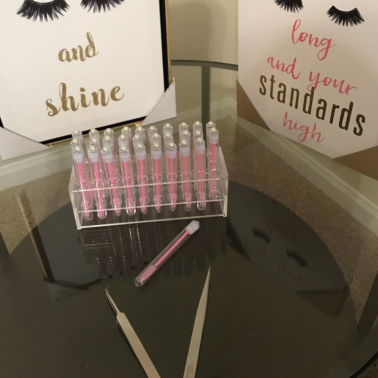 Tube Rack for Lash Wands, Crystal Holder for Lash Wands - Etsy