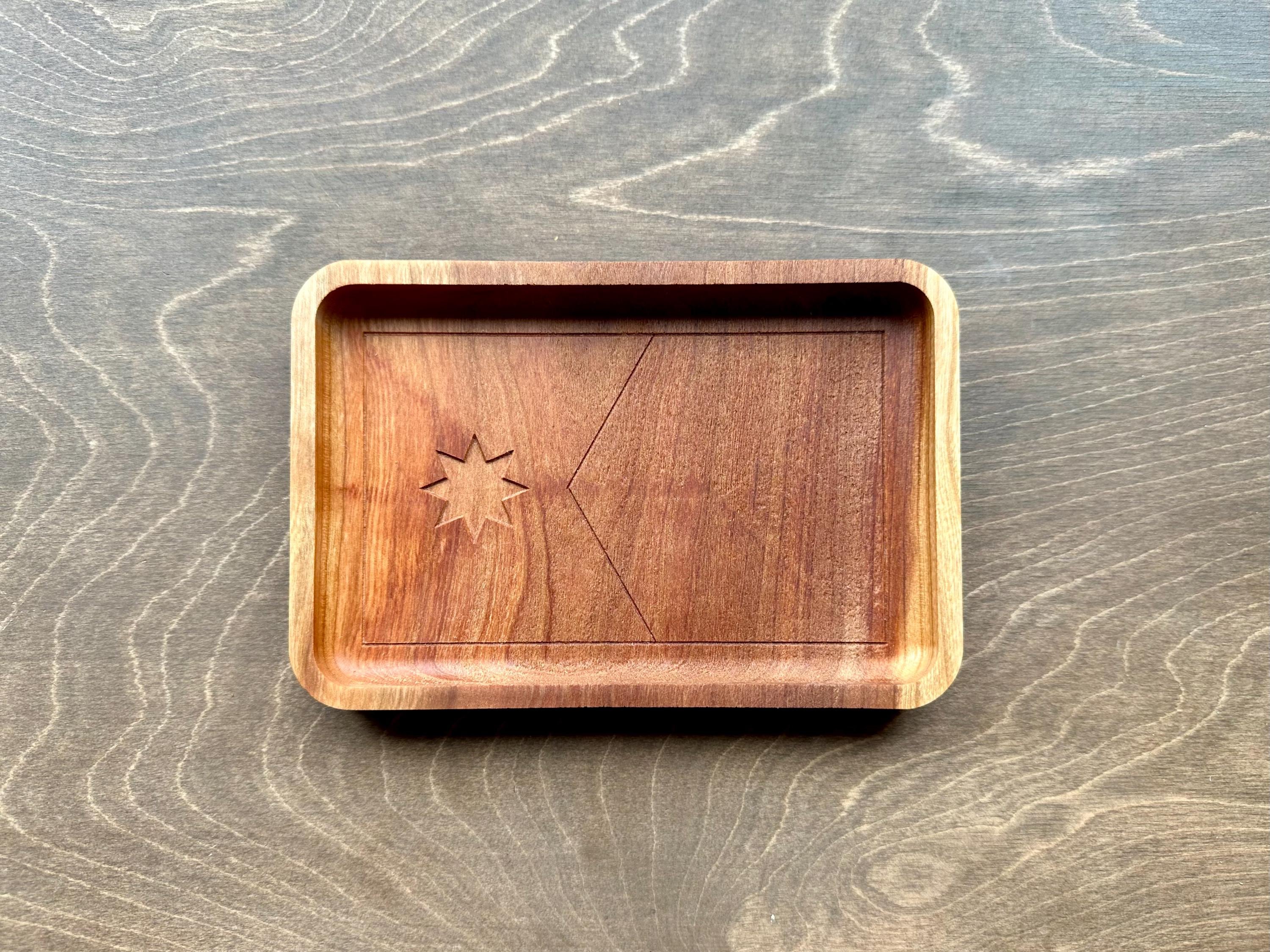 Minnesota State Flag Hardwood Tray: Maple, Cherry, or Walnut - Etsy