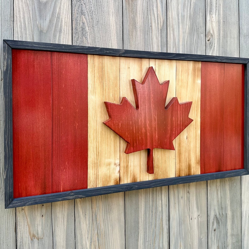 Wooden Canadian Flag - Etsy Canada