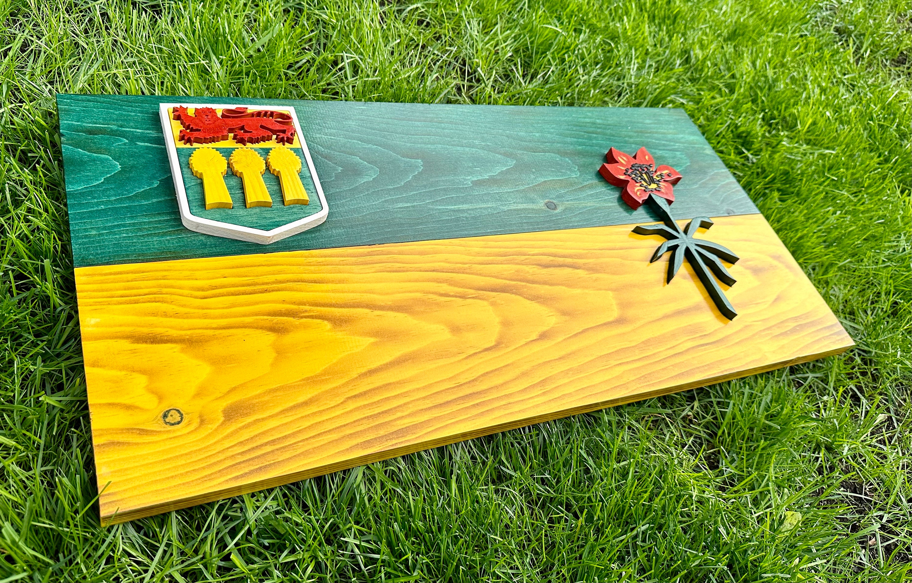 3D Rustic Wooden Saskatchewan Flag Official Ratio Wall Art - Etsy
