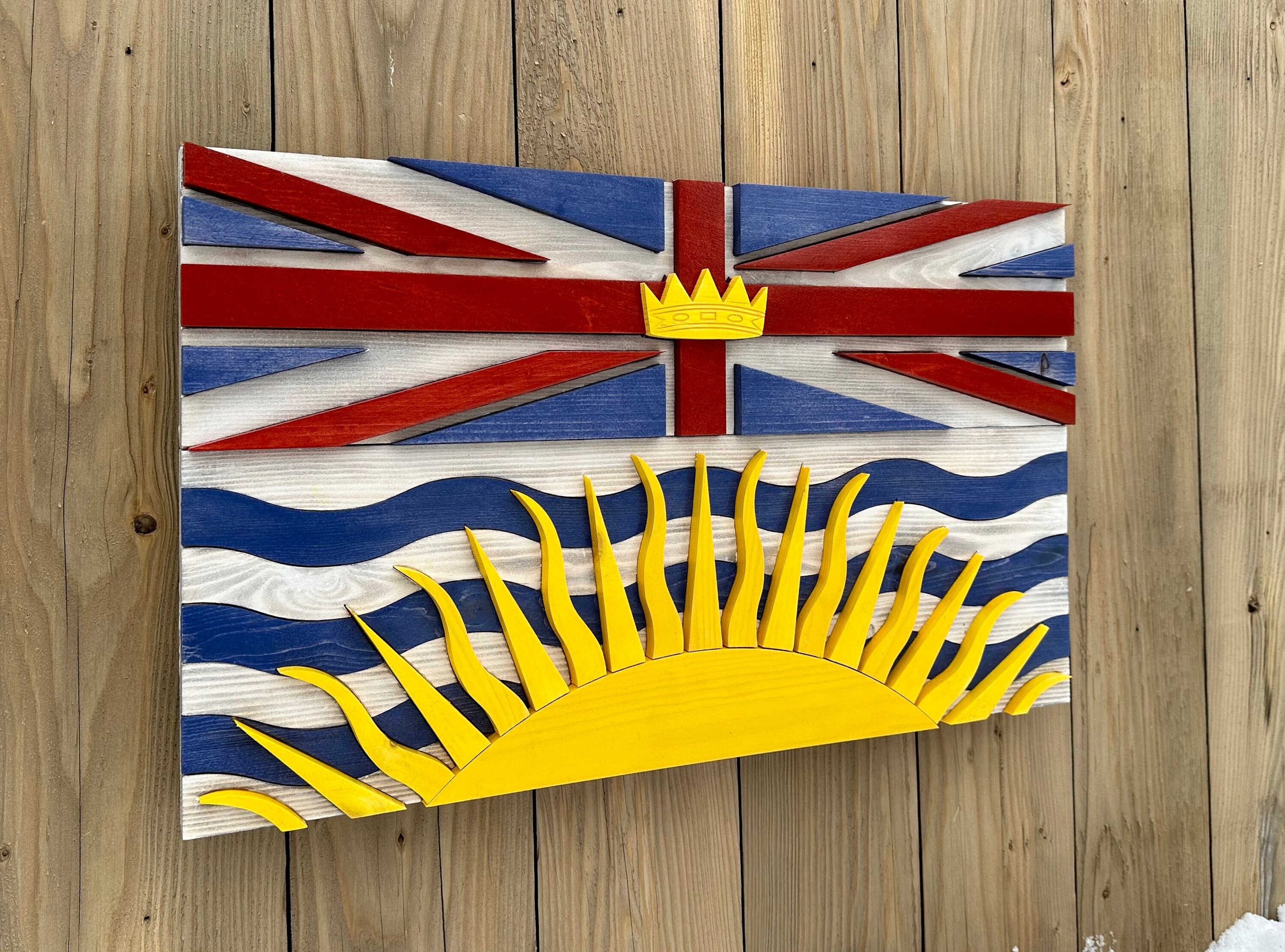 3D Wooden Canadian Provincial Flags Ontario Manitoba Quebec Alberta ...