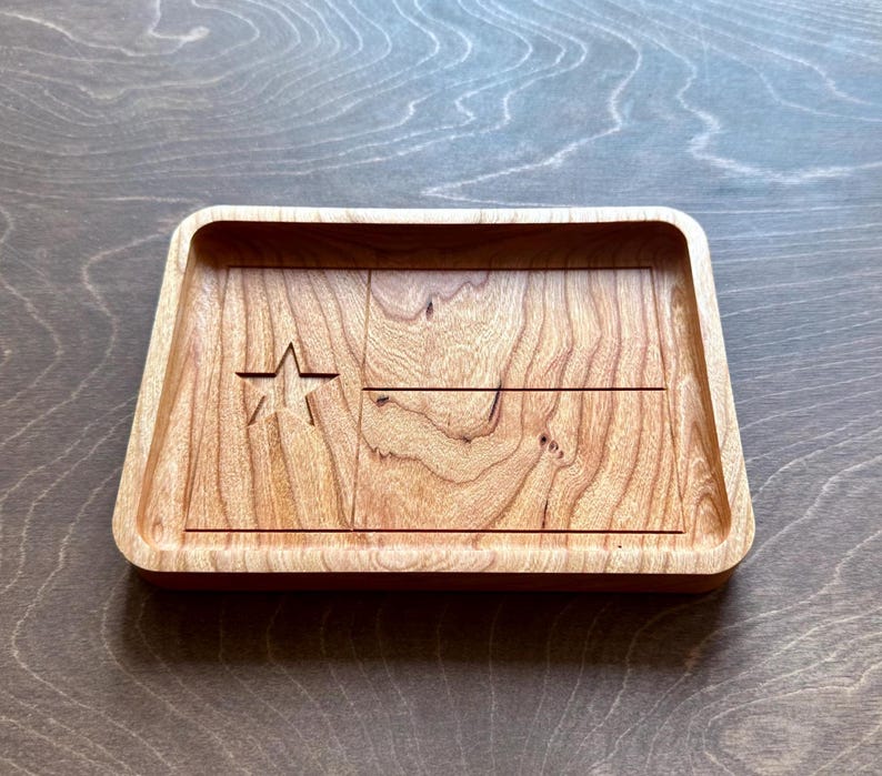 Texas State Flag Tray CNC Files Svg Dxf Pdf Crv Houston Dallas Austin ...