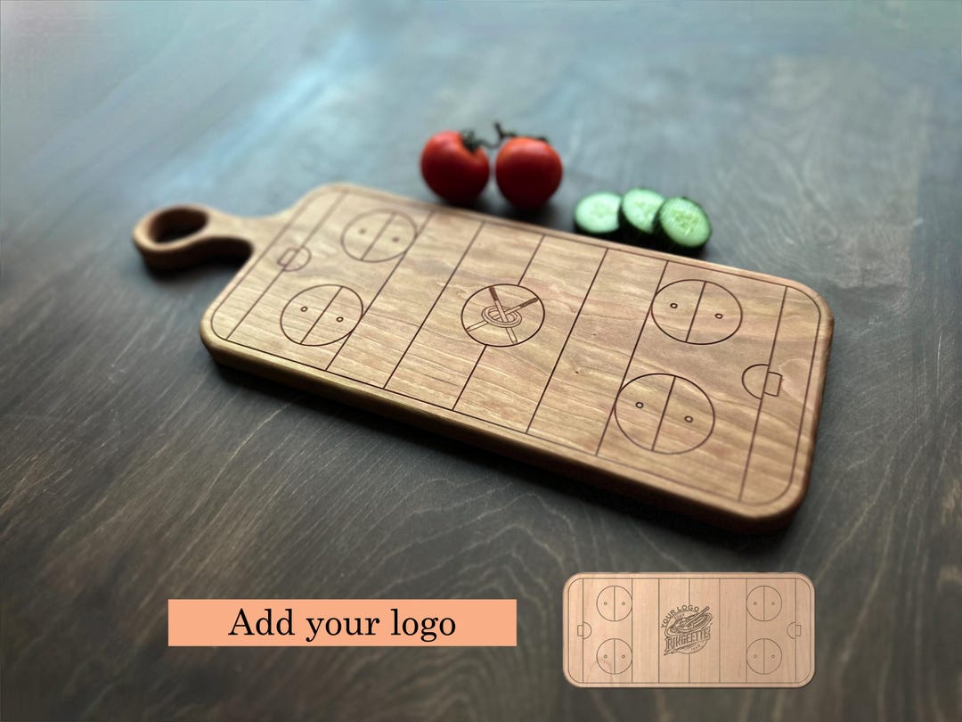 Ringette Rink Shape Charcuterie Board | Cutting Board | Serving Cheese ...