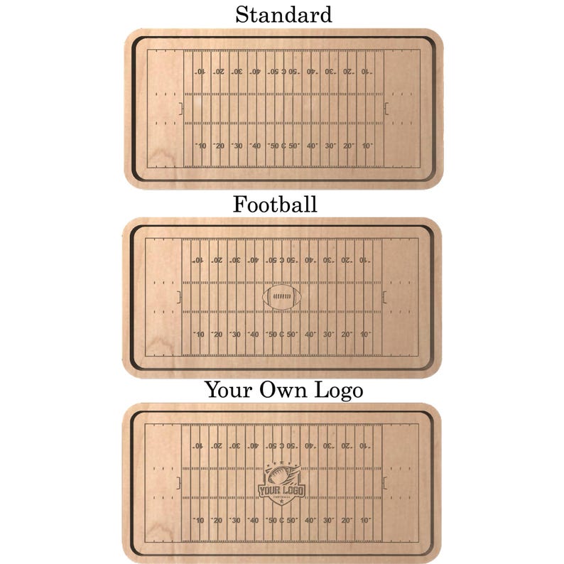 Canadian Football Field Shape Hardwood Catchall Tray | Trivet | Serving ...
