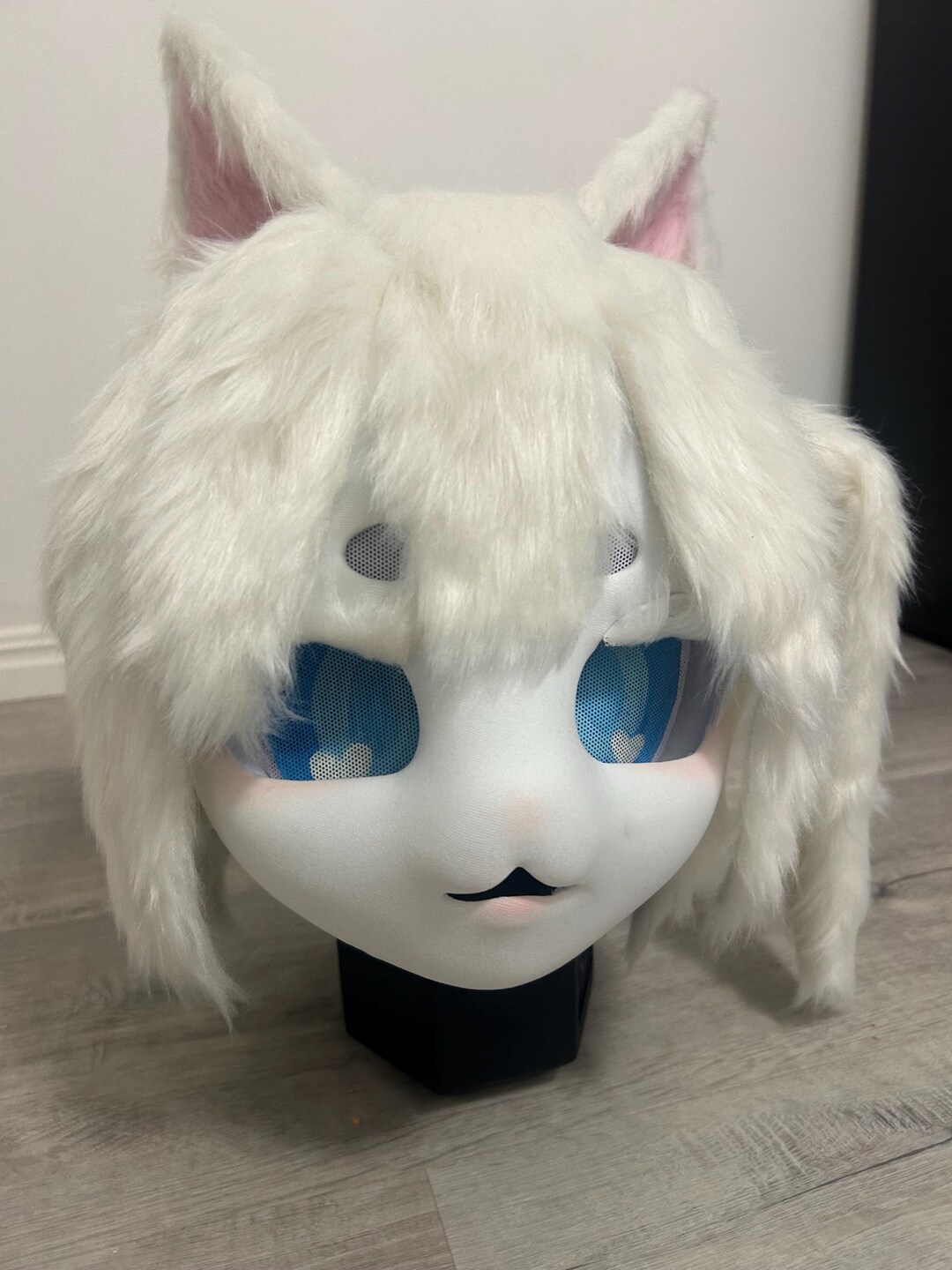 Cute Baby Blue Premade Kigurumi Fursuit Head, Cat Girl, Kig Head - Etsy