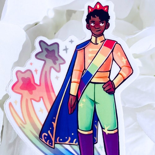 Gay Prince Pride Royalty 3 LGBT Glossy Vinyl Sticker - Etsy