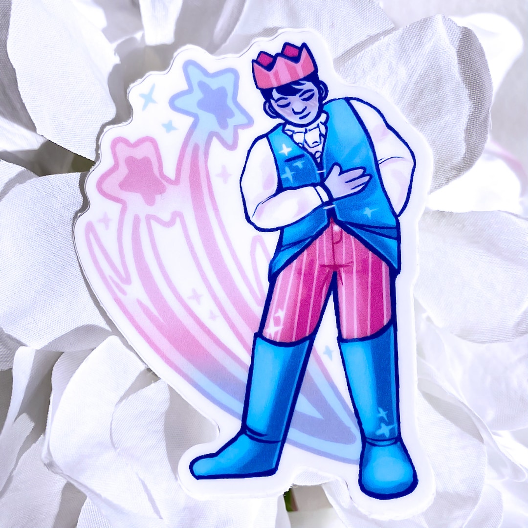 Trans Prince Pride Royalty 3 LGBT Glossy Vinyl Sticker - Etsy