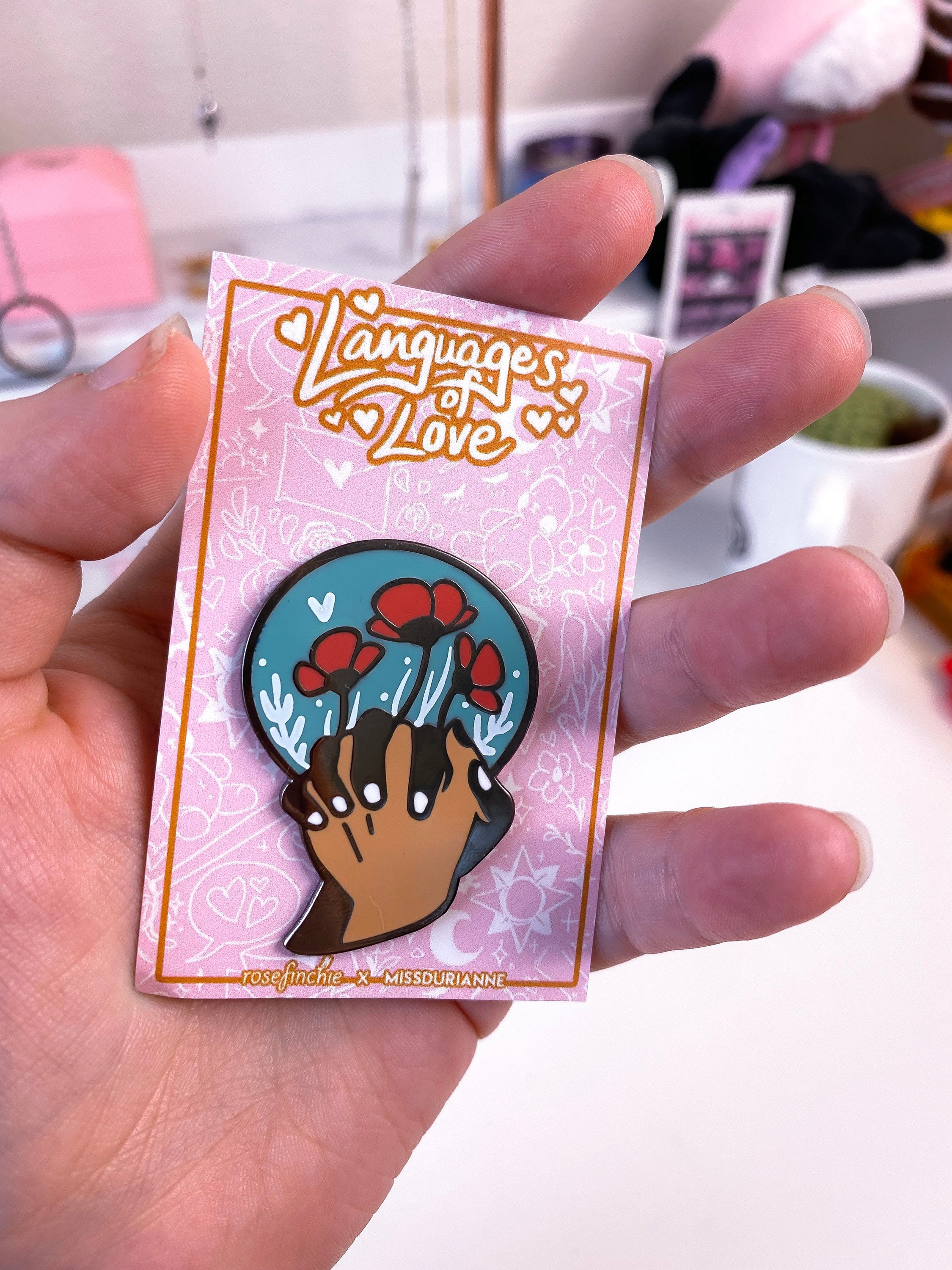 Languages of Love Touch Holding Hands 1.75 Hard Enamel Pin - Etsy