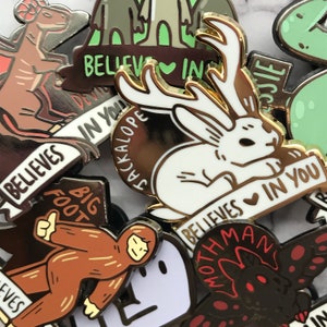 Motivational Cryptids V2 1.5" Hard Enamel Pins - Etsy