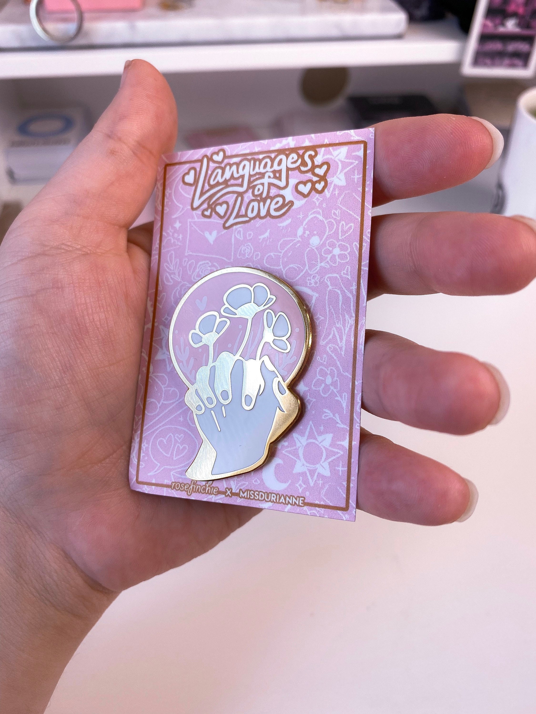 Languages of Love Touch Holding Hands 1.75 Hard Enamel Pin - Etsy