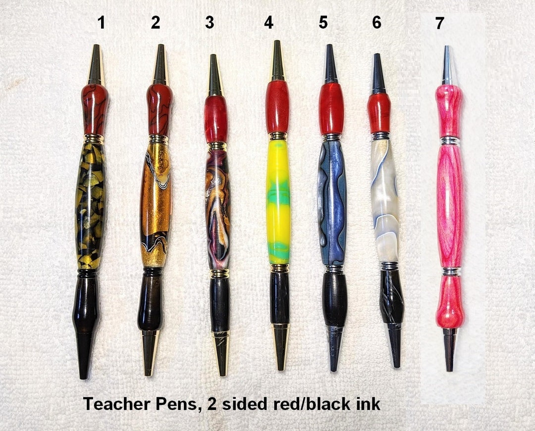 Teacher Pens-two-sided Red/black Ink, Twist Action, Many Lovely ...