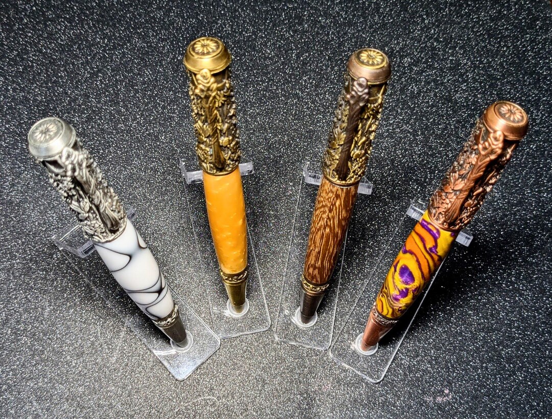 Botanical Pens - Beautifully Engraved Artwork Hand Turned Bodies in ...