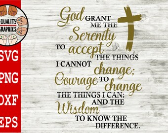 Serenity Prayer Svg | Etsy