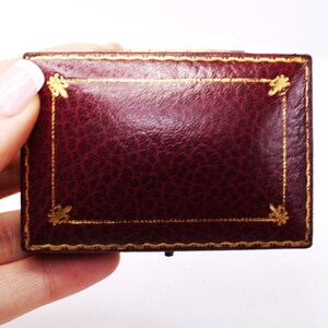 Antique Victorian Embossed Leather Box for a Crescent Moon Brooch ...