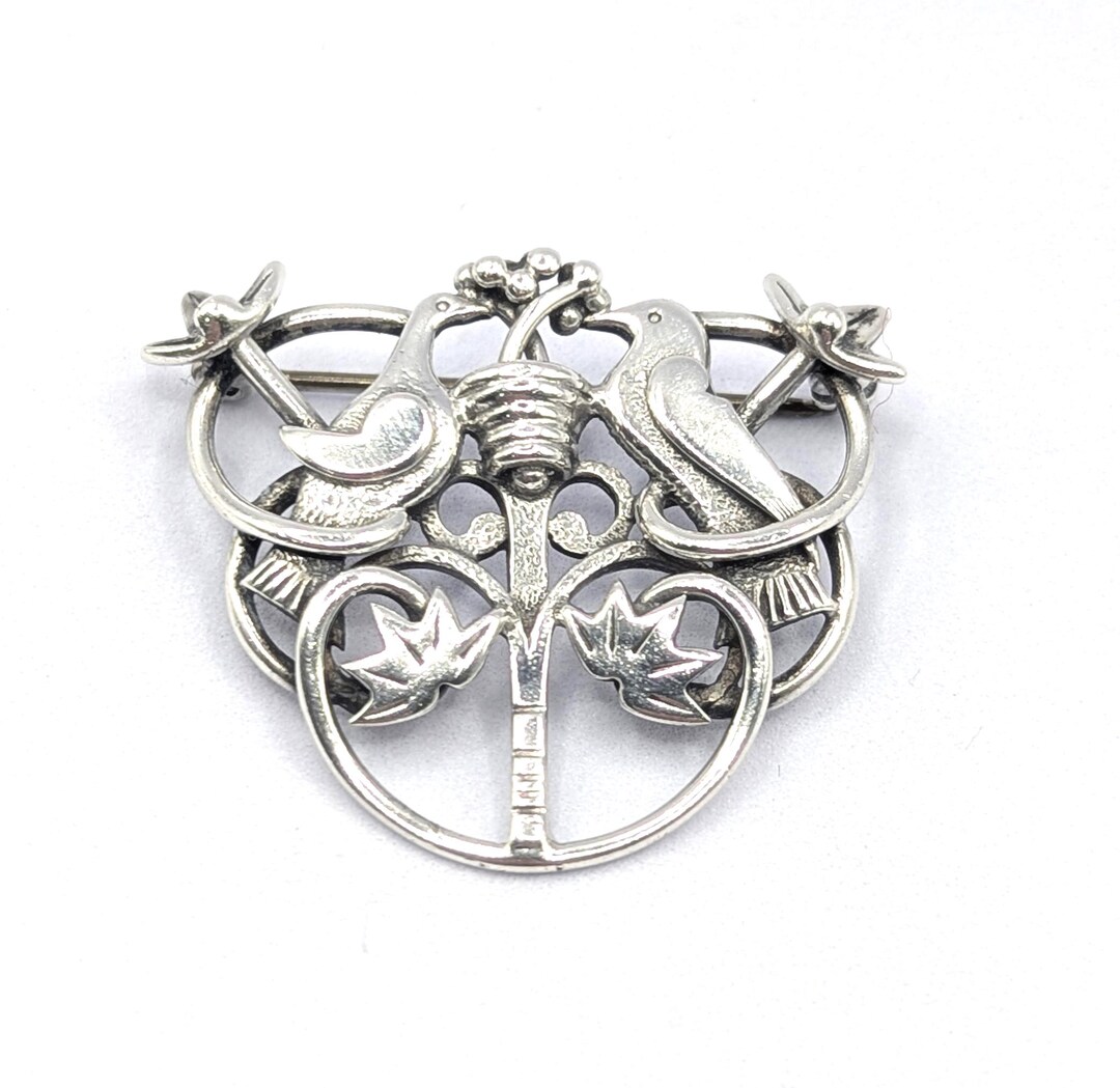 Vintage Ola Gorie Sterling Silver Birdland Brooch - Edinburgh 1995 ...