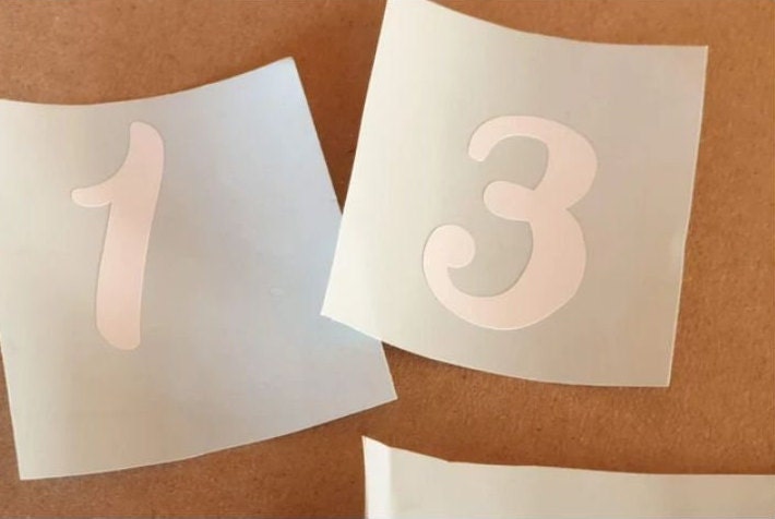 Customizable Table Name Stickers / Table Numbers. Table Name Sticker - Etsy