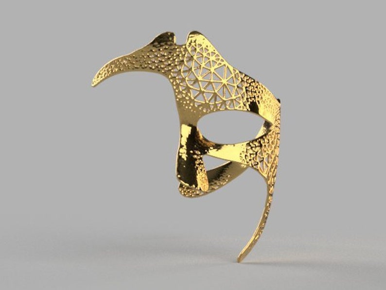 Half Face Wraparound Mesh Mask. 3D Printable STL File. - Etsy