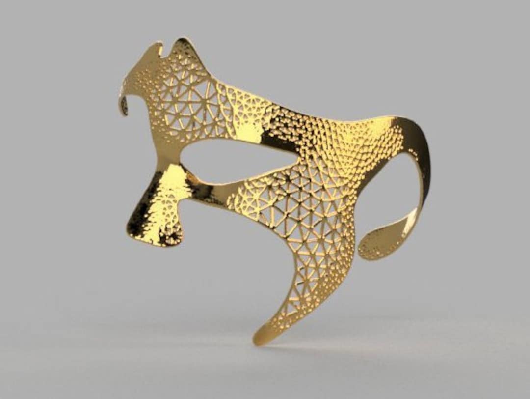 Half Face Wraparound Mesh Mask. 3D Printable STL File. - Etsy