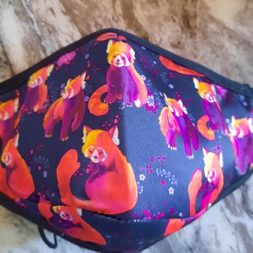 Red Panda Mask Red Panda Bear Cartoon Red Panda Girl Mask Kids - Etsy