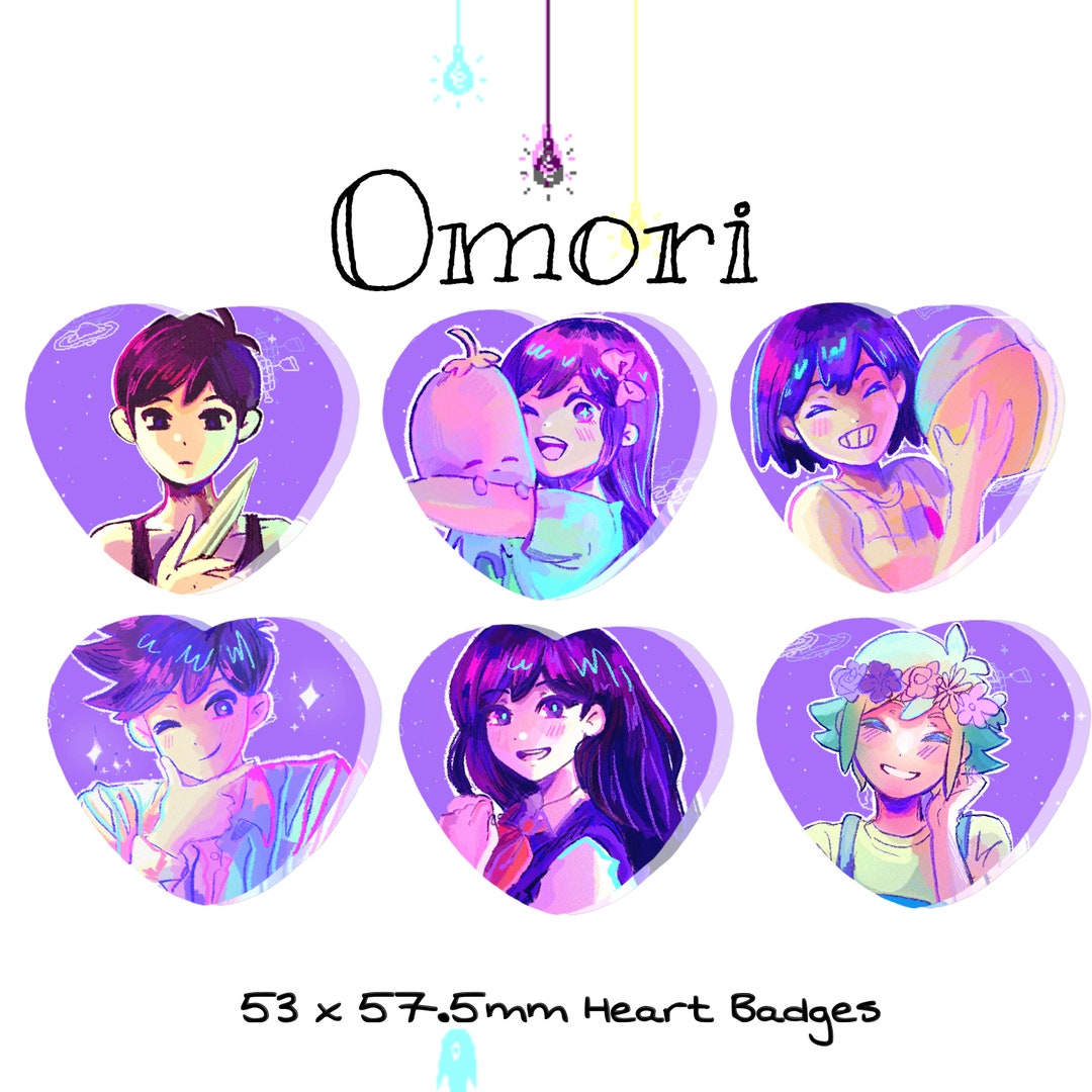 Omori Heart Badges - Etsy