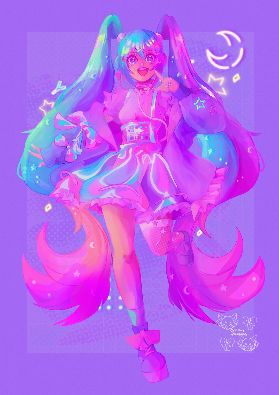 A4 Hatsune Miku Print - Etsy