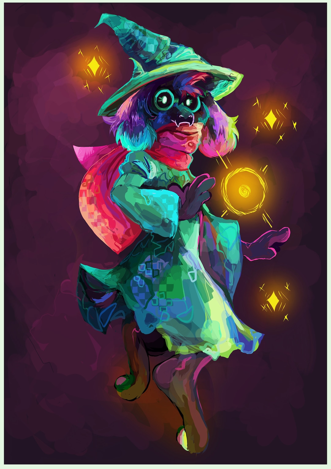 Deltarune Ralsei A4 Print - Etsy