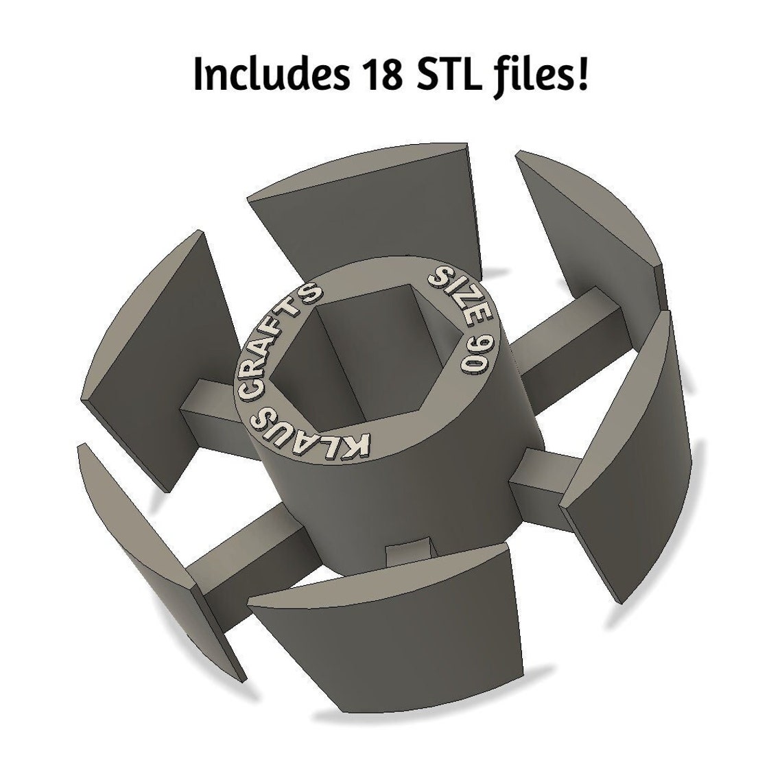 3D Printable Cup Adapter Set for Glitter Epoxy Personalization - 3D ...