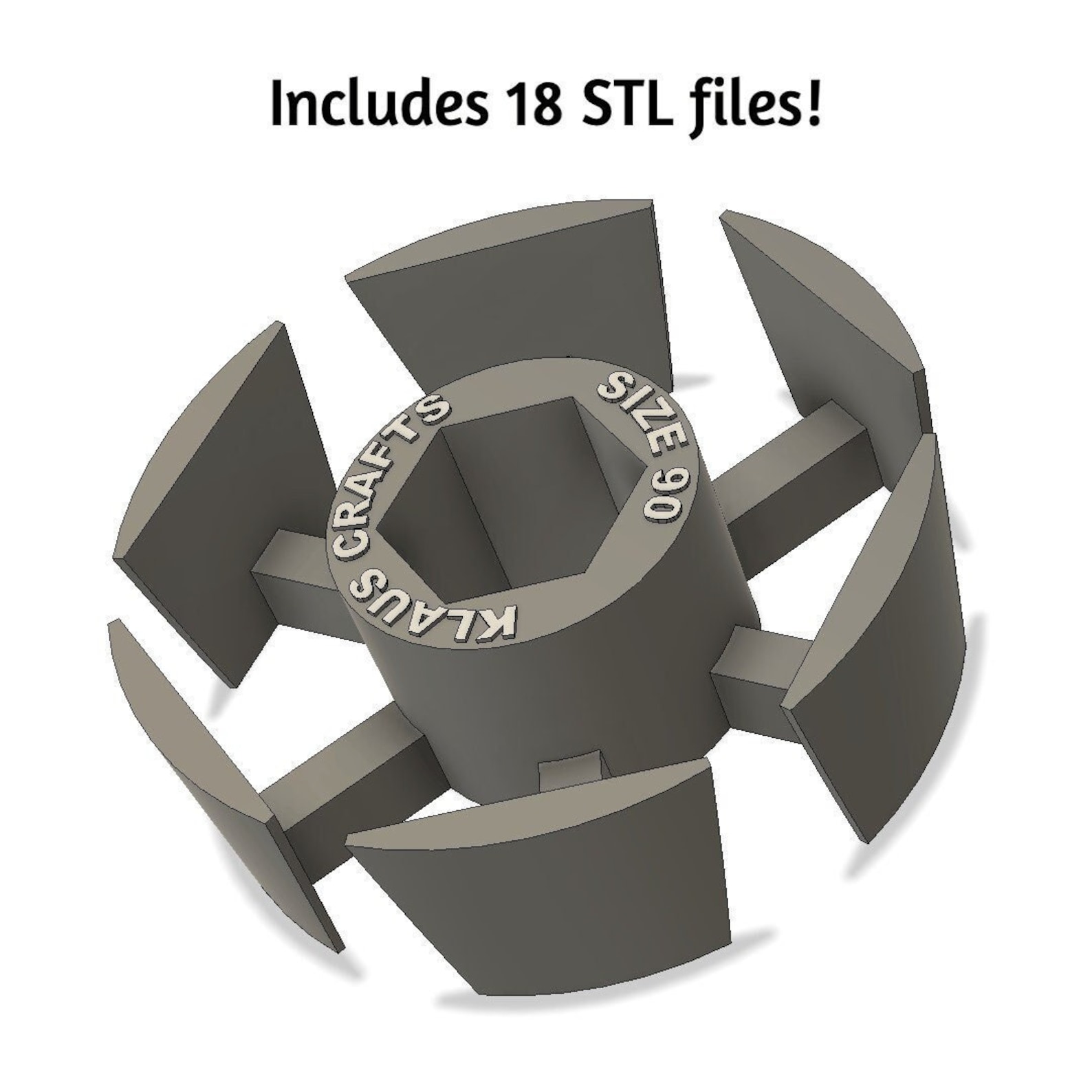 3D Printable Cup Adapter Set for Glitter Epoxy Personalization - 3D ...