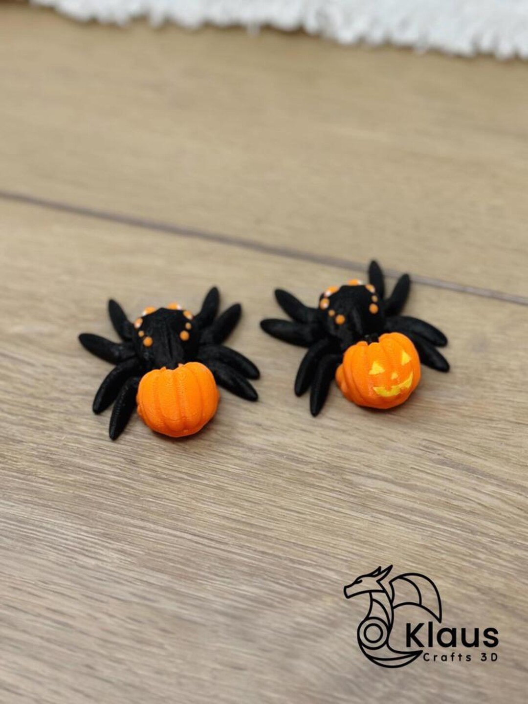 Spooky 3D Printed Spider With Pumpkin Body | Halloween Fidget Toy ...