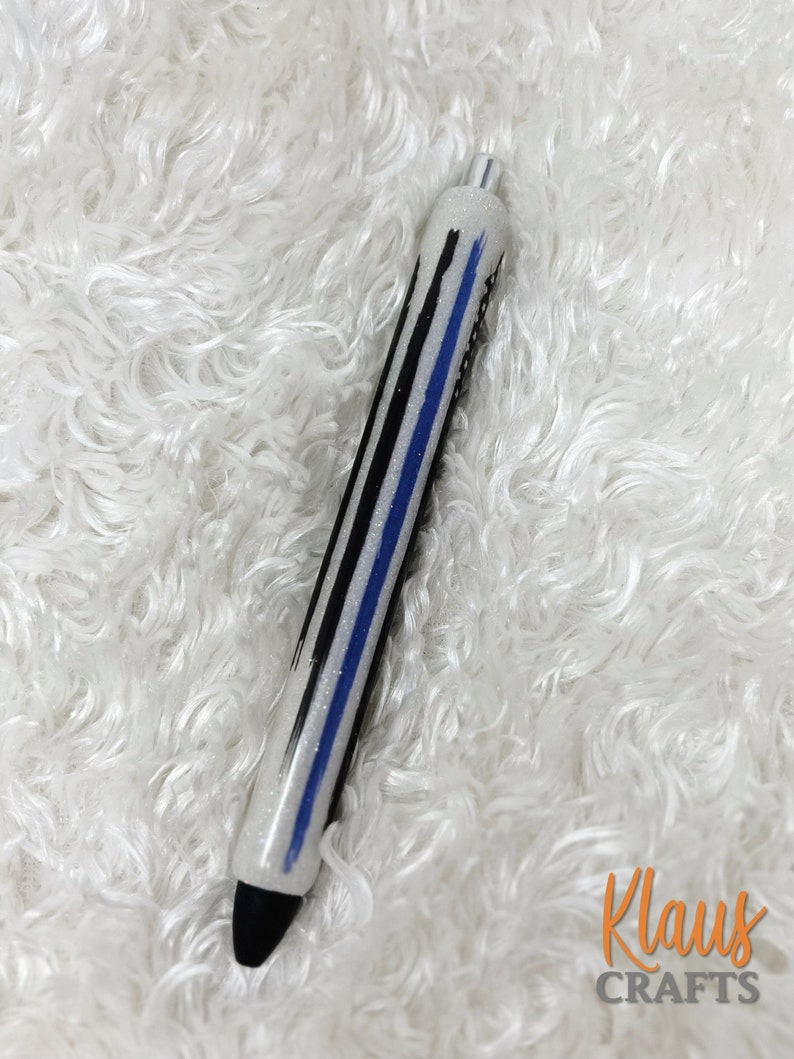 Made to Order Thin Blue Line Pen Personal Refillable Gel Pen - Etsy