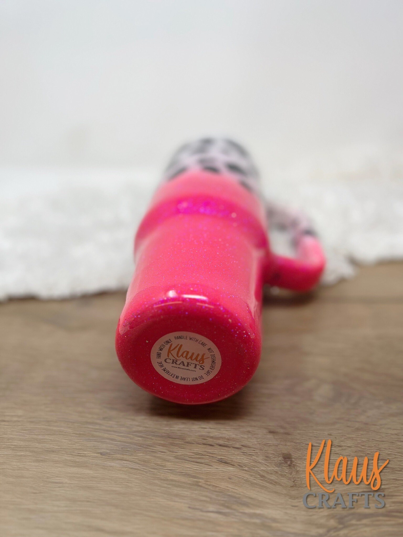 Hot Pink Cow Print 40 Oz Dupe, Custom 40 Oz, Glitter Cowhide, Pink ...